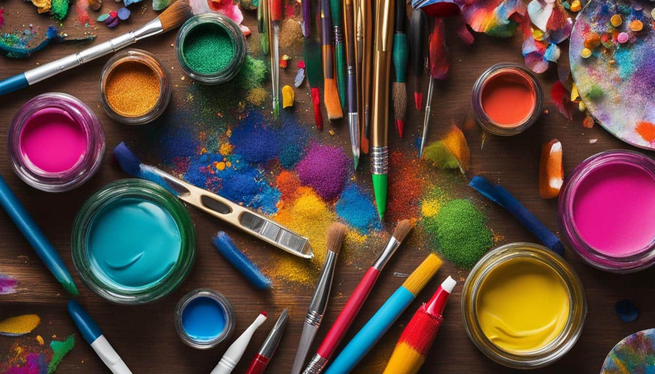 Kunst- und Bastelmaterialien zur Förderung der Kreativität